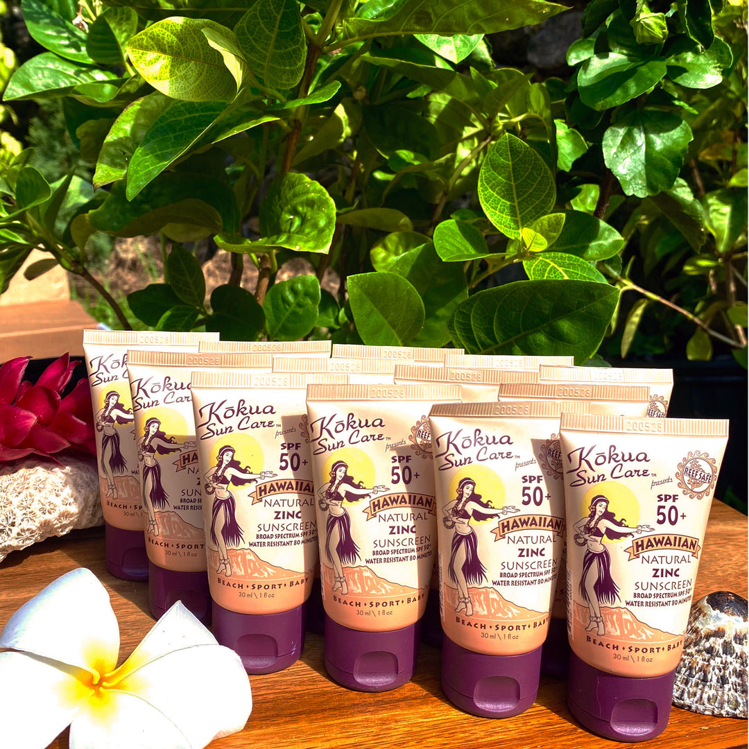 1 oz Hawaiian Natural Zinc Sunscreen SPF 50/80 min water resistance Be ...